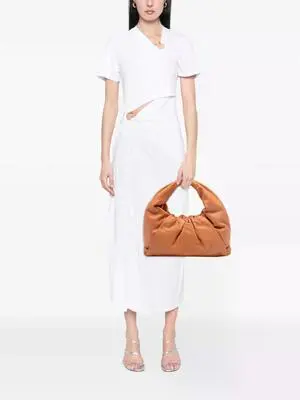 Bottega Veneta 2012-2025 Lambskin The Pouch Shoulder Bag - Brown