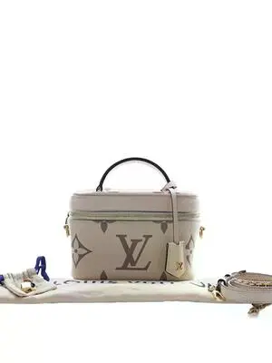 LOUIS VUITTON Bicolor Monogram Giant Empreinte Vanity Pm Satchel