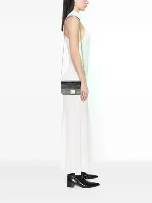 Dior 2016 Metallic Crinkled Calfskin Cannage Miss Promenade Crossbody Bag