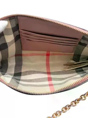 Burberry 2000-2017 Leather Peyton Crossbody Bag - Pink