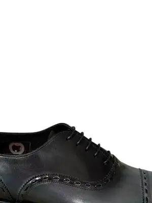 Santoni Ensley Leather Oxford Shoes