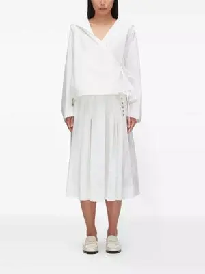 3.1 Phillip Lim Collar Tie Blouse - White