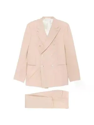 Caruso Double-breasted Suit - Neutrals