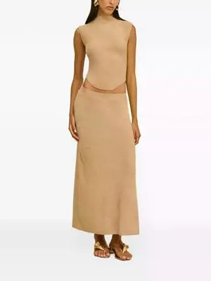Cult Gaia Infinity Knitted Skirt - Neutrals