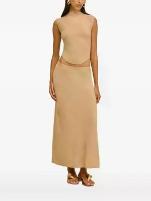 Cult Gaia Romma High-neck Knit Vest - Neutrals