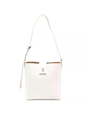 ALVIERO MARTINI 1° CLASSE Logo-detail Bucket Bag - Neutrals