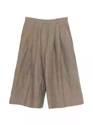 Mark Kenly Domino Tan Shorts For Women