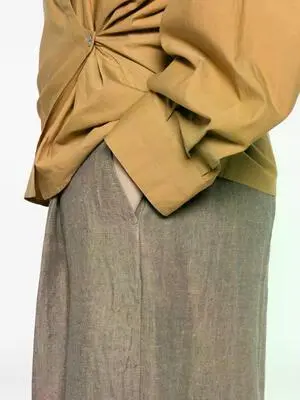 Mark Kenly Domino Tan Pennie Pleated Shorts