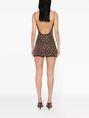 Oseree Ring-embellishment Mini Dress