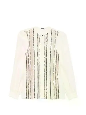 Kiton Sequin Striped Top