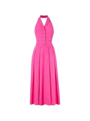 TEMPERLEY LONDON Elodie Halter Dress - Pink