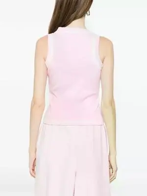 Off-White Spray-off Stamp Ribbed Tank Top - Pink