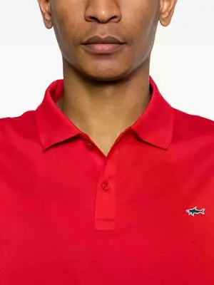 Paul & Shark Short-sleeve Logo-detail Polo Shirt - Red