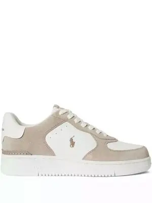 Polo Ralph Lauren Masters Court Leather Sneakers - Neutrals