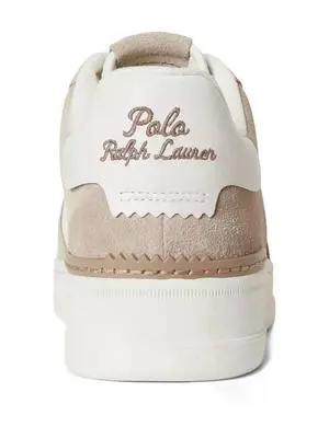 Polo Ralph Lauren Masters Court Leather Sneakers - Neutrals