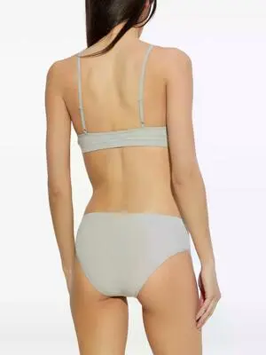 MAISON MARGIELA Label Ribbed Bra - Neutrals