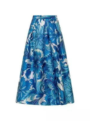 LUNATICA MILANO Floral Pleated Skirt