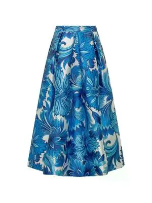 LUNATICA MILANO Floral Pleated Skirt