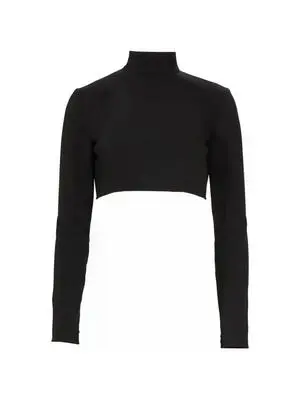 Costarellos Nelle Cropped Turtleneck Blouse