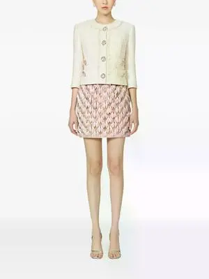 Costarellos Macie Crystal-button Cropped Jacket