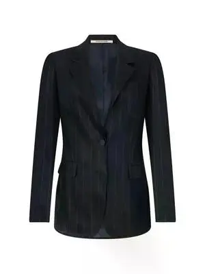 Tagliatore Pinstripe One-button Suit - Blue