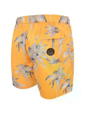 MAUNA KEA Palm-print Boardshorts - Orange