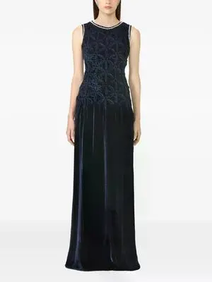 Costarellos Sidra Smocked Maxi Dress