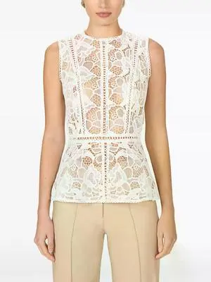 Costarellos Niva Guipure Lace Top