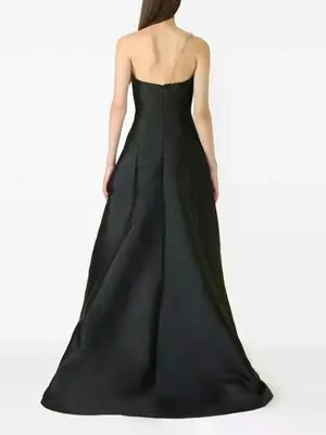Costarellos Crystal-appliqué Gown