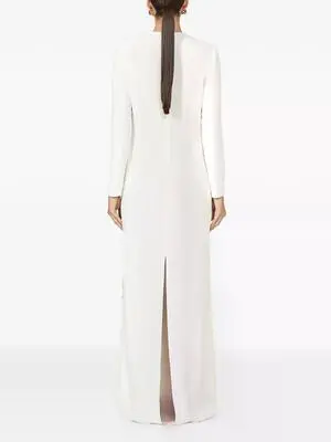 Costarellos Zarie Crystal-flower Maxi Dress