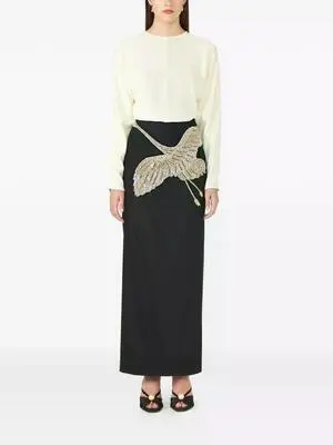 Costarellos Nirvelli Crystal-embellished Maxi Skirt