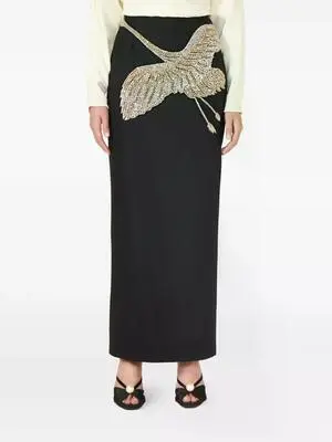 Costarellos Nirvelli Crystal-embellished Maxi Skirt