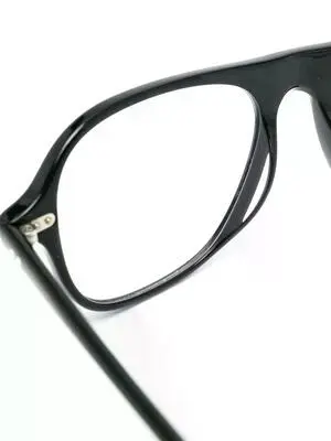 Oliver Spencer Nilos Square-frame Glasses - Black