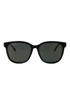 Gucci Web-detail Sunglasses - Black