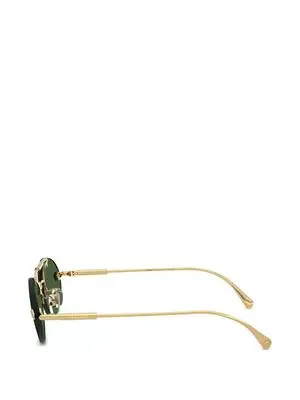 Versace Oval-frame Sunglasses - Gold