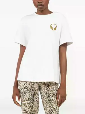 Roberto Cavalli Tiger-embroidered T-shirt