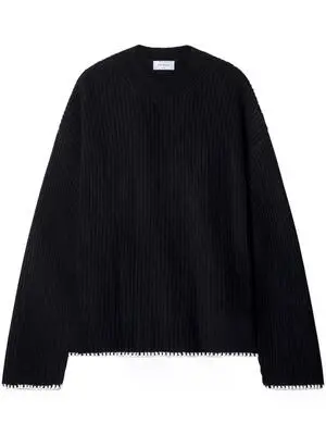Off-White Contrasting-trim Jumper - Black