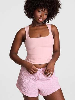 Pink Coastal Cutie Pajama Shorts - Print