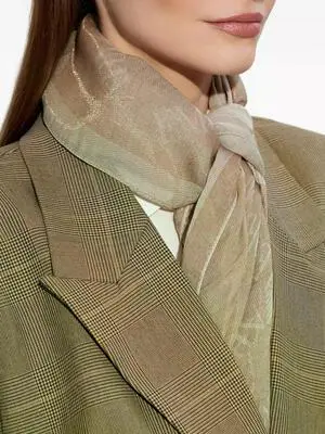 Emporio Armani Logo Scarf - Neutrals