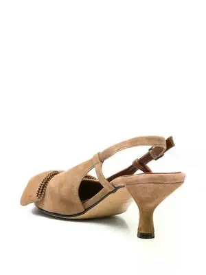 POMME D´OR Henriette Bow-detail Slingback Pumps
