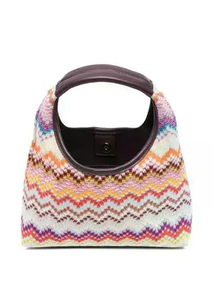 Missoni Raschel Zigzag-pattern Tote Bag