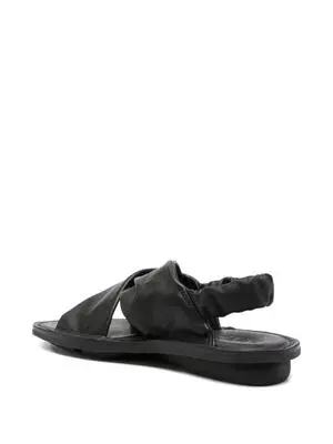 TRIPPEN Embrace Leather Sandals - Black