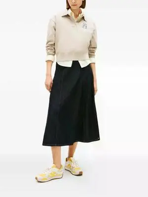 Tommy Hilfiger A-line Panelled Midi Skirt