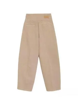 AMI Paris Wrapped Belted Trousers - Neutrals