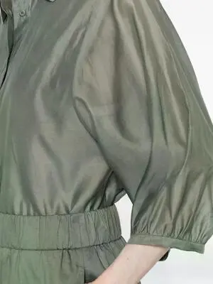 Peserico Button Sleeve Shirt - Green