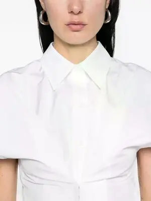 Alexander McQueen Gathered Short-sleeved Shirt