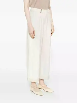 Peserico Cuffed Trousers - Neutrals