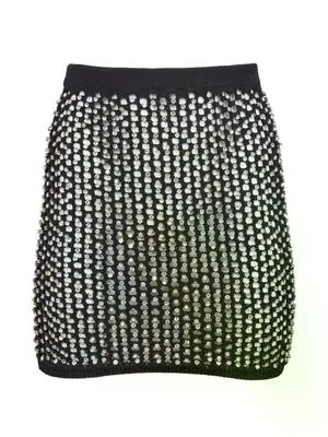 FLEUR DU MAL Embellished Mini Skirt - Black