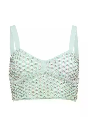 FLEUR DU MAL Embellished Top - Green