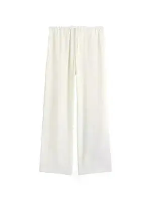 TOTEME Woven Stripe Drawstring Trousers